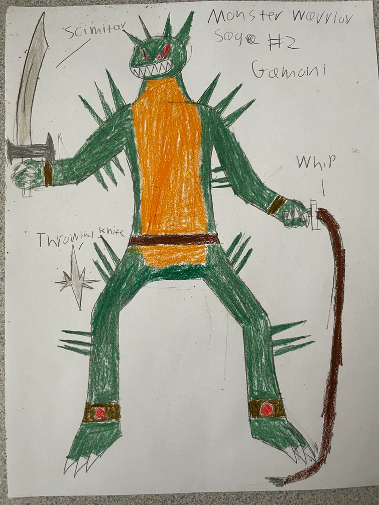 Here’s the Monster Warrior Saga version of Gamoni! | Fandom