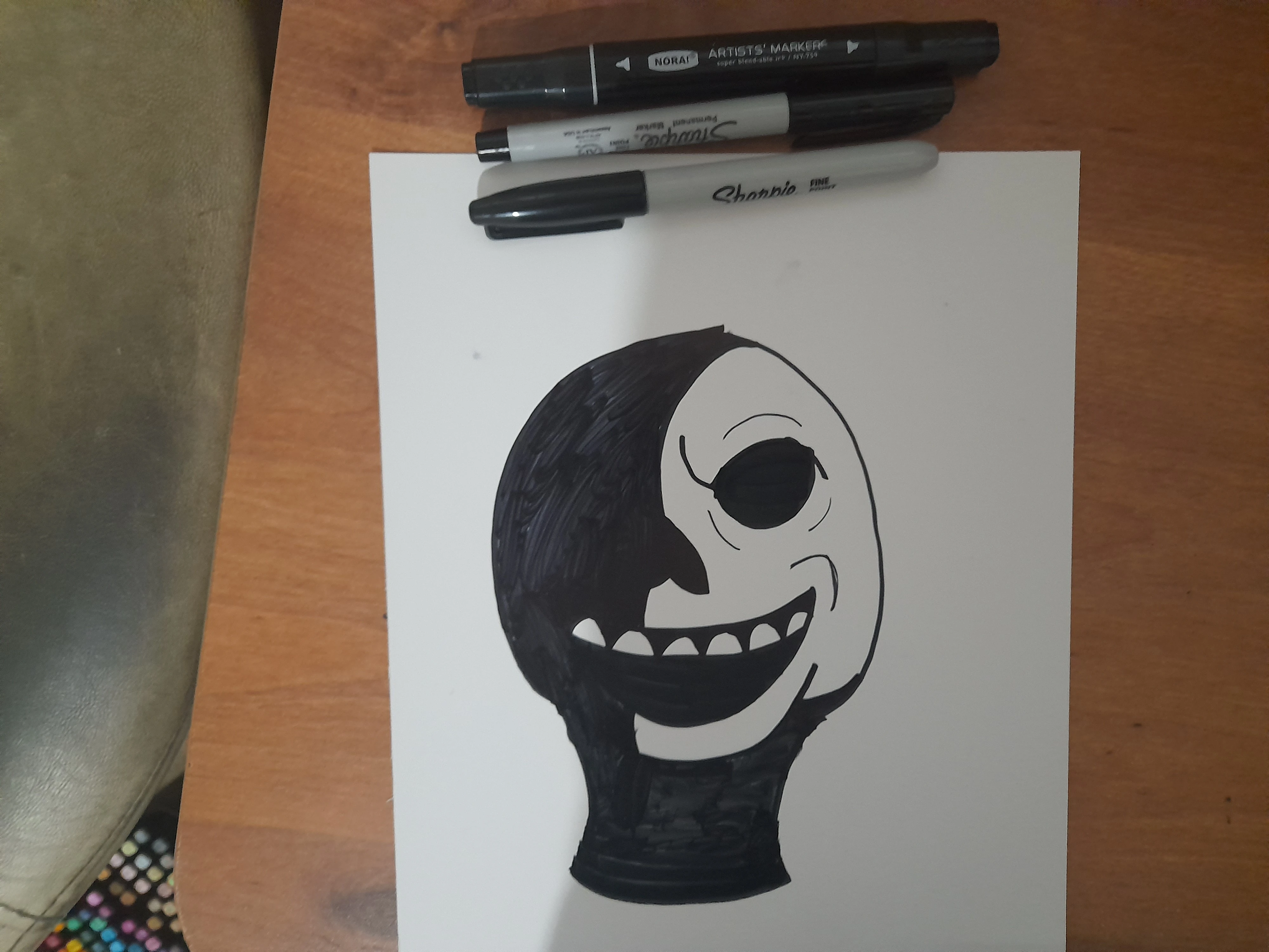 My drawing of Jack using 3 various-sized markers | Fandom