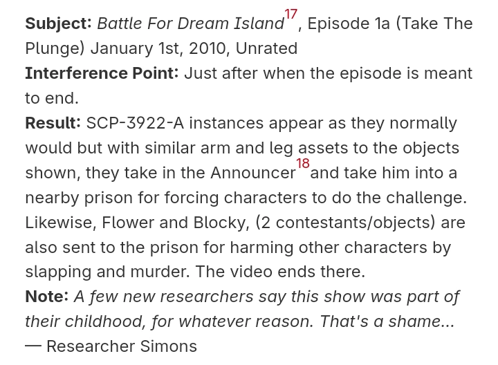 Found this on an SCP page | Fandom