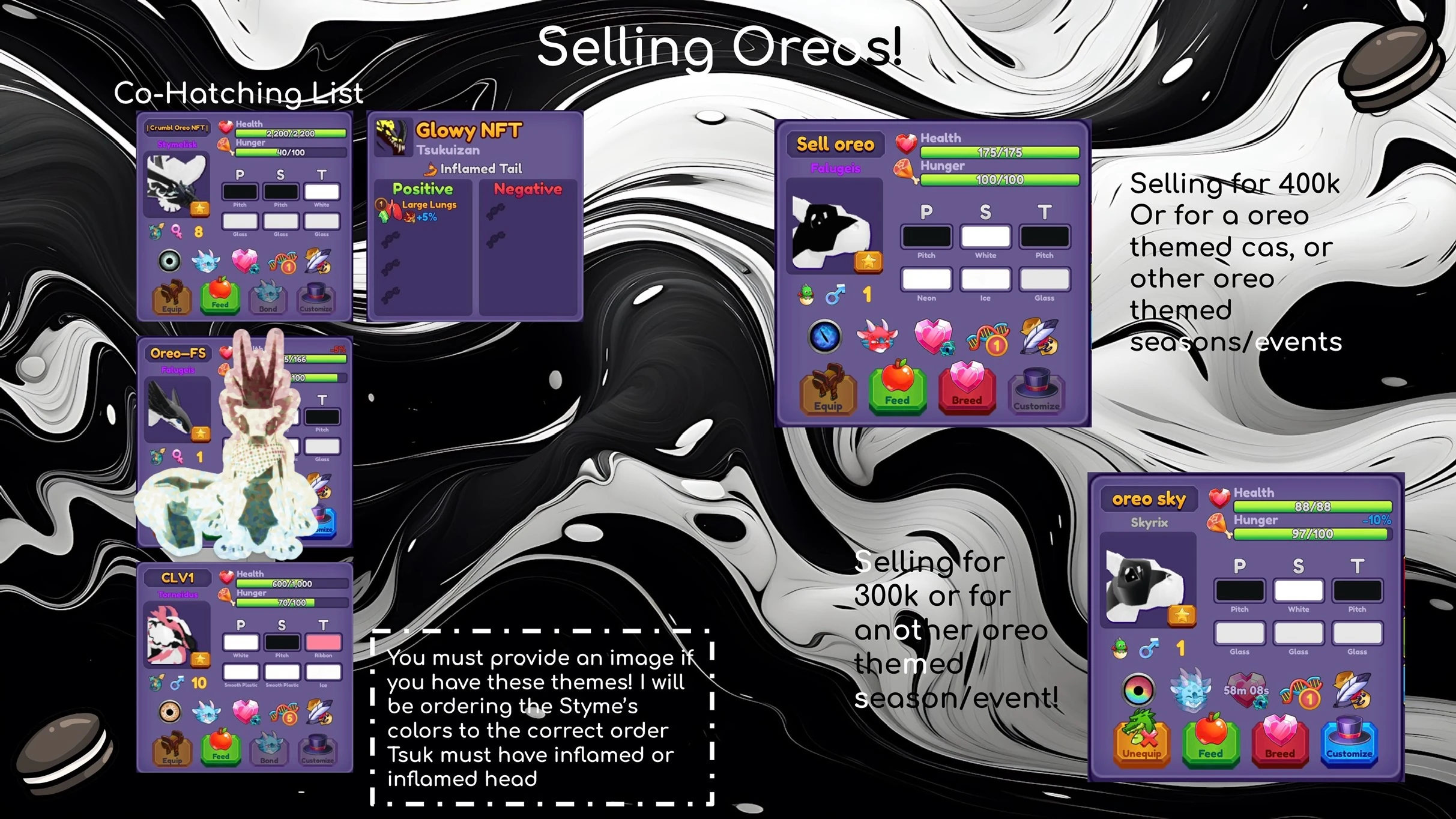 Trading/Selling and Co-hatching! | Fandom