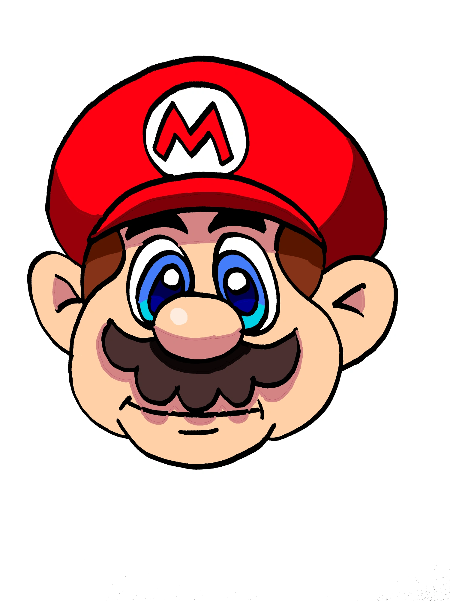 My simple drawing of Mario's head | Fandom