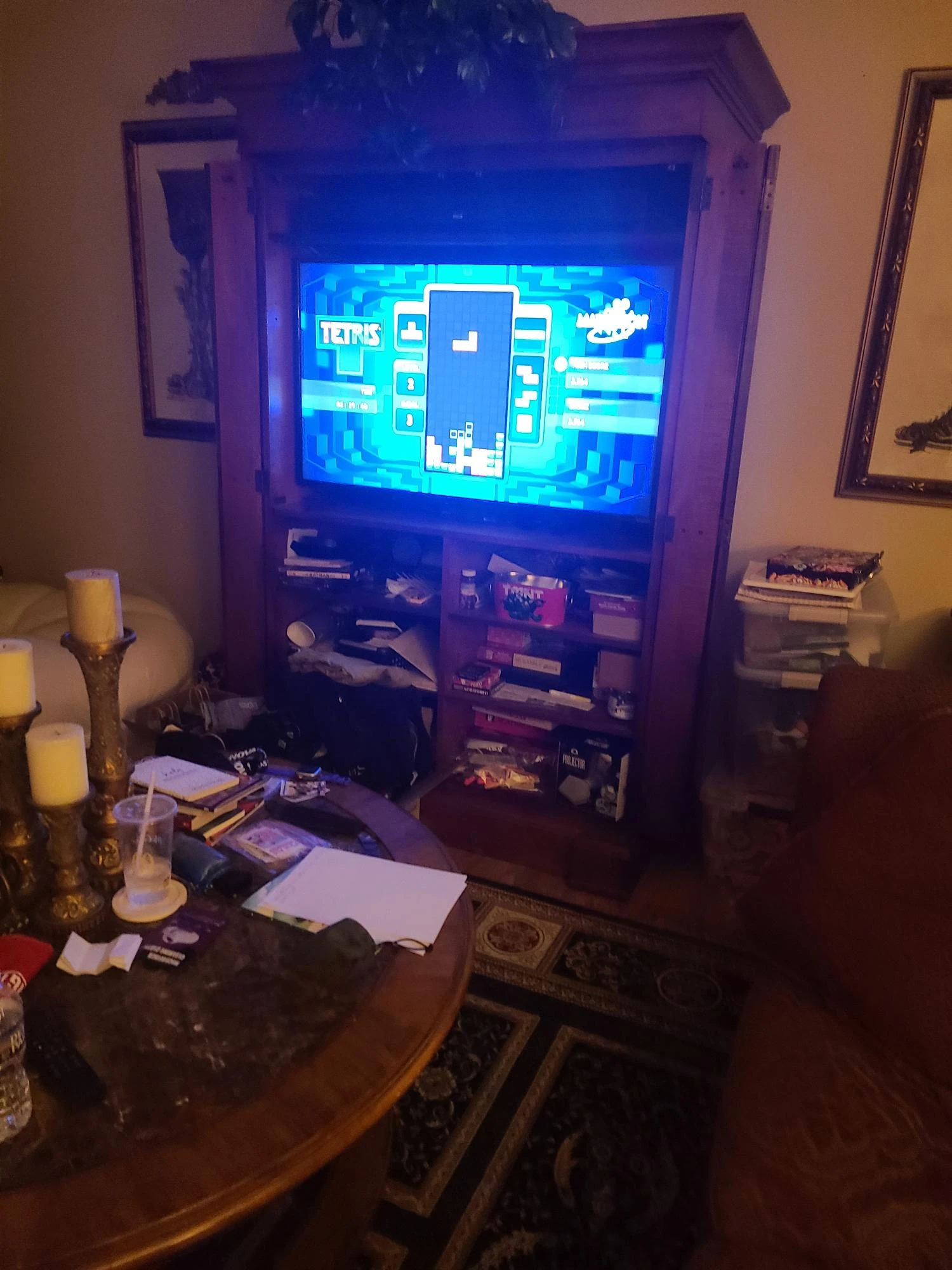 Playing tetris on my TV | Fandom