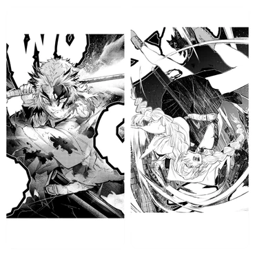 Gaiden Non Pillar Kyojuro & Mitsuri with love breathing vs Uppermoon 6 ...