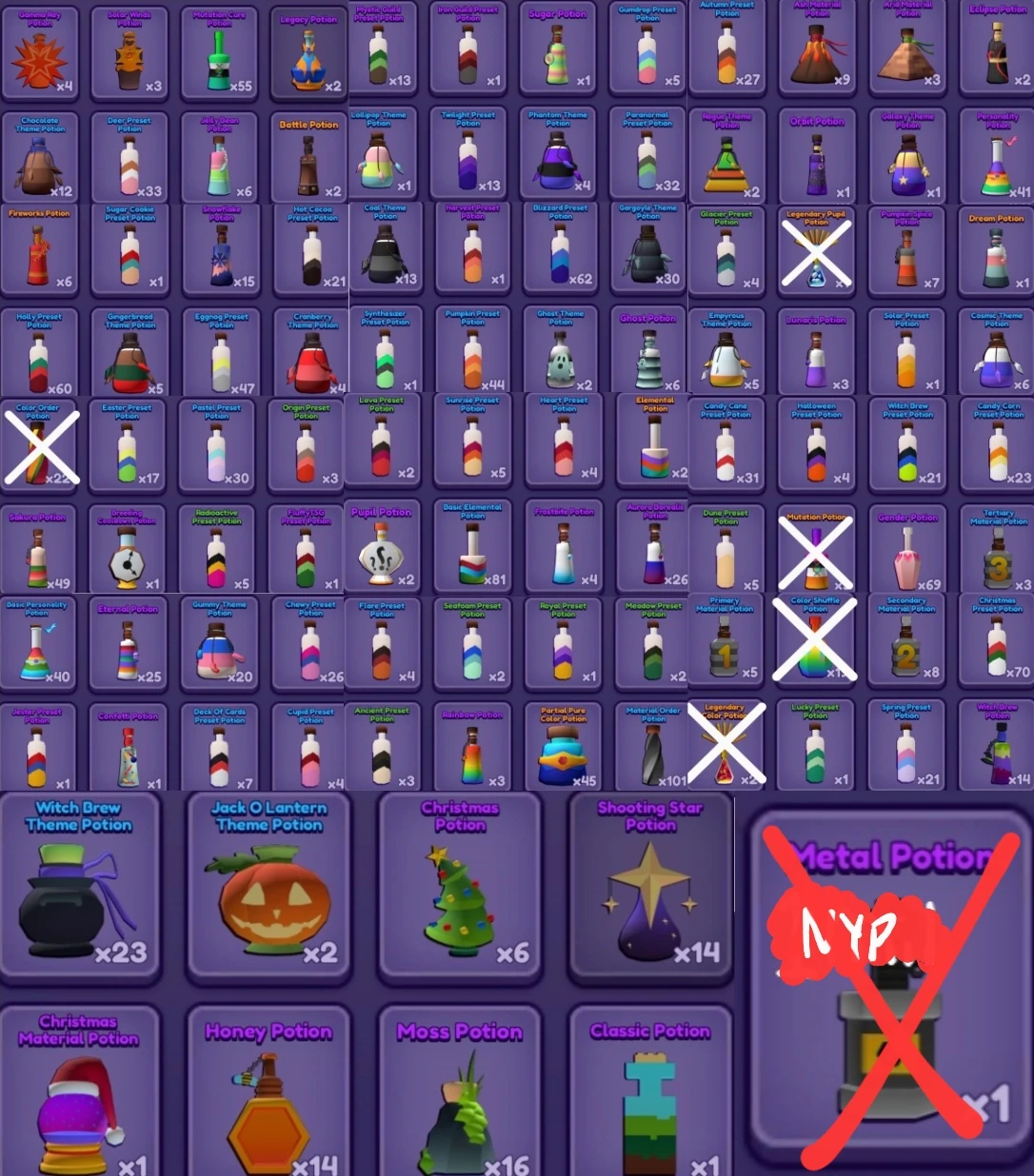 Lf: Metal/Binary pots | Fandom