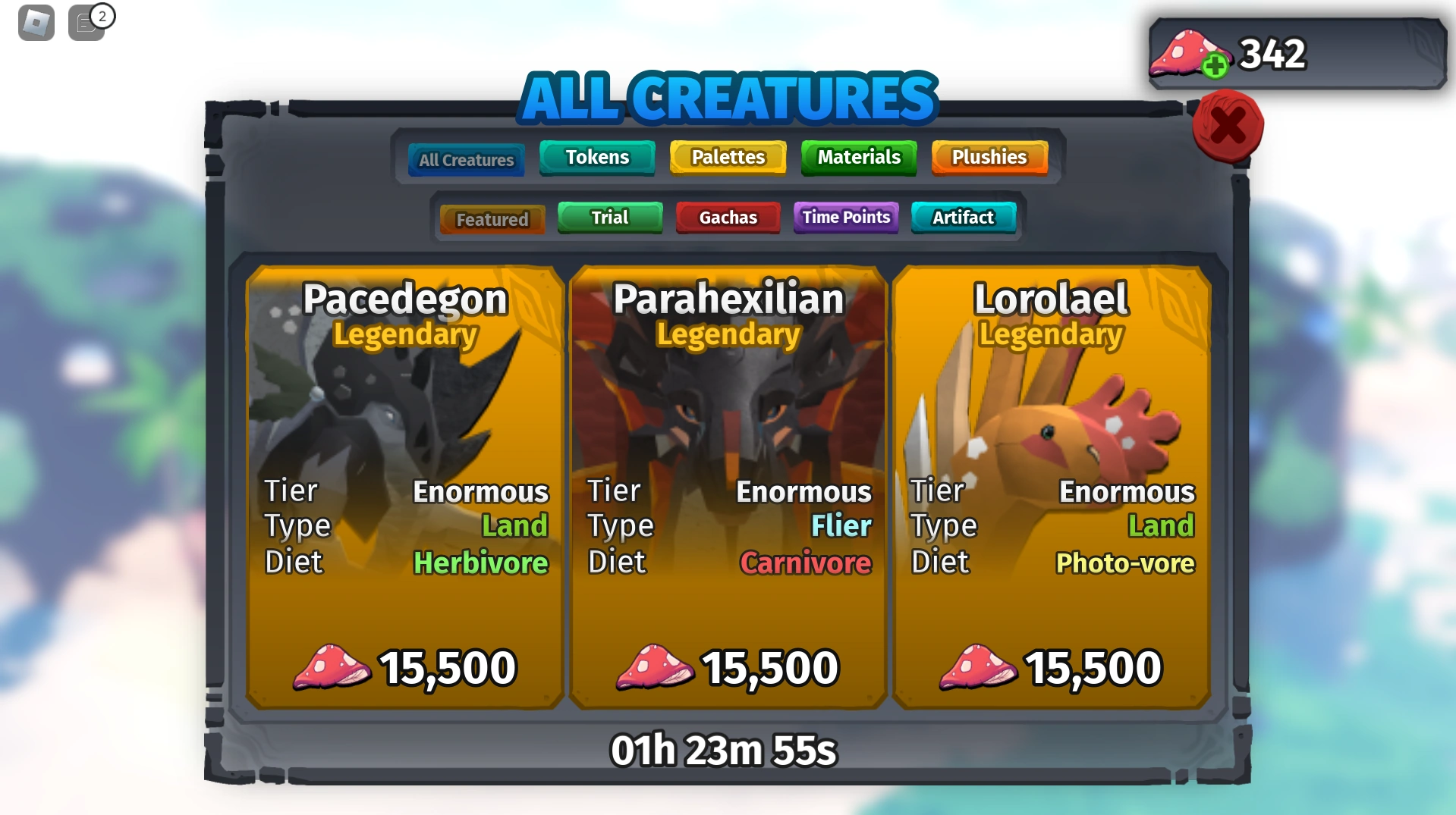 All the creatures in the feautured/rotation store are legendaries | Fandom