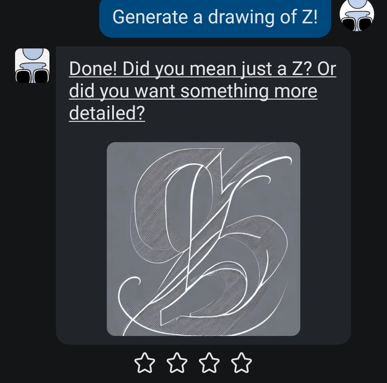 "Make a drawing of Z" | Fandom