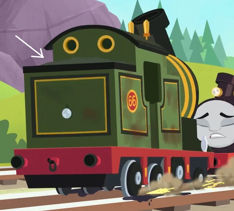 What's the green stuff in Whiff's coal bunker? | Fandom