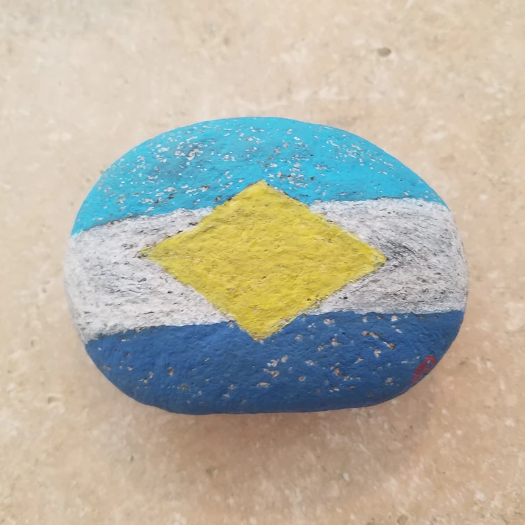 Sucessfully painted the Snowchester flag on a rock | Fandom
