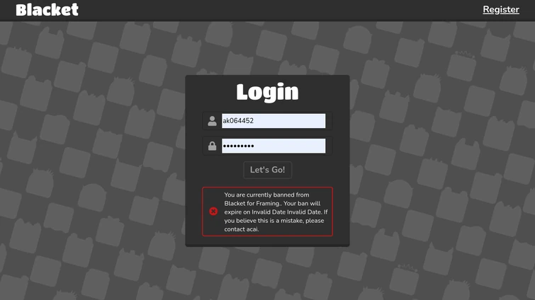 I was banned from blacket | Fandom