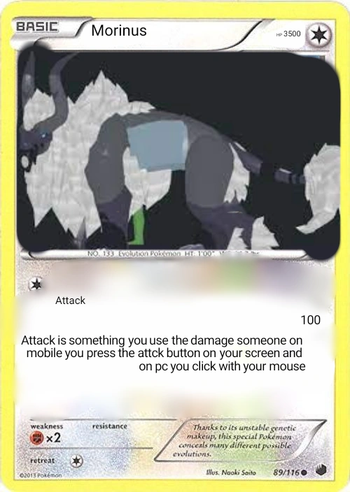 morinus Pokemon card | Fandom