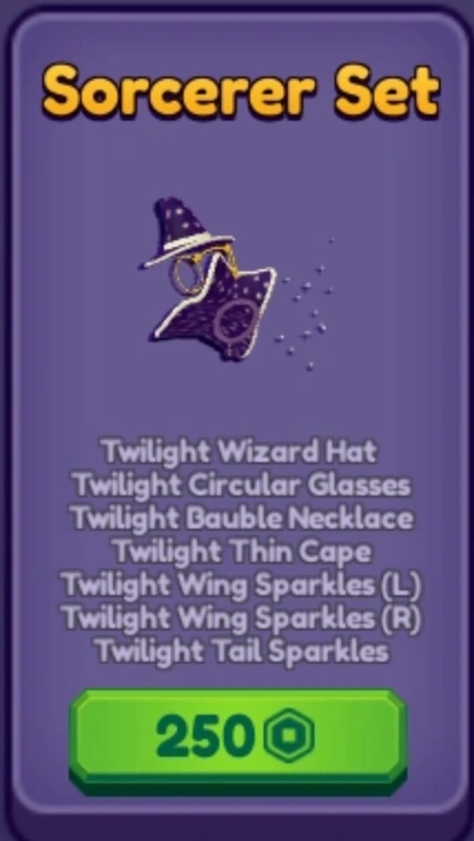 Selling 2 sorcerer accessory sets!! | Fandom