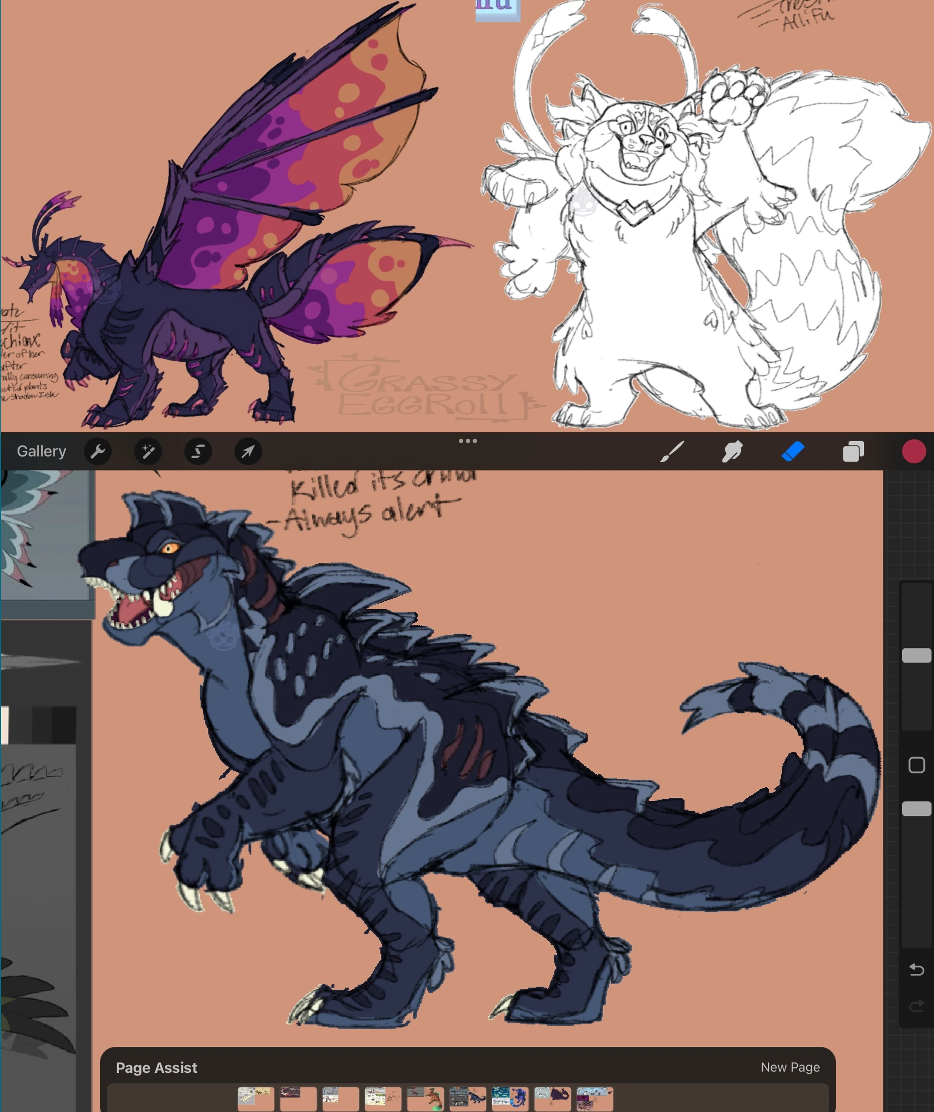 Misc. creature doodles (old to recent) | Fandom