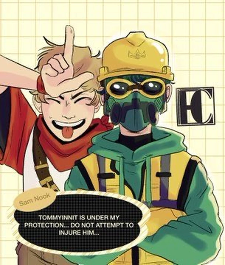 Sam nook and tommyinnit fan art,Pog? | Fandom