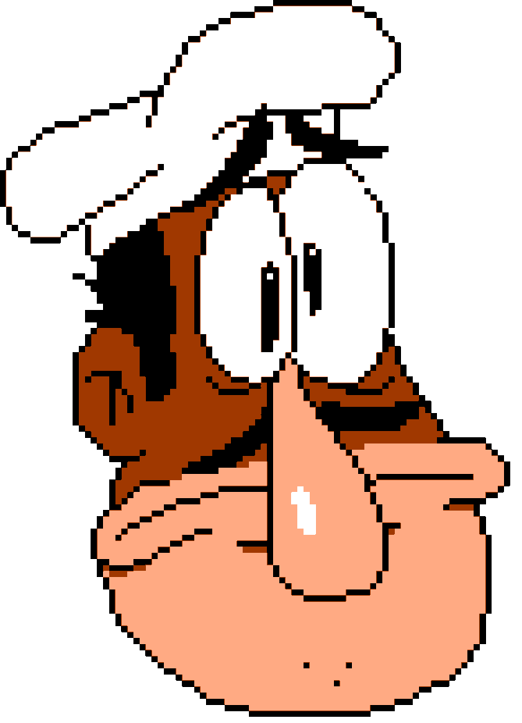 Old Peppino HUD art style looks different between certain expressions ...