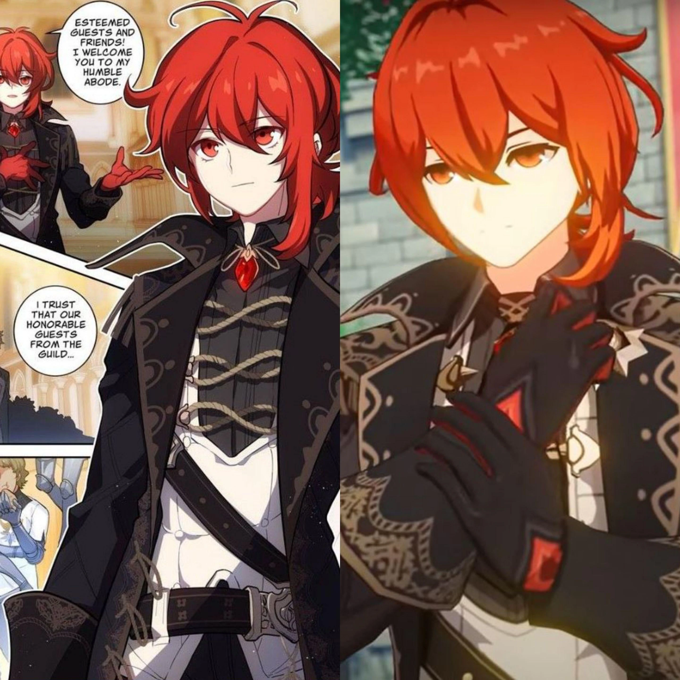 Man I just prefer manga diluc just cause he's more human | Fandom