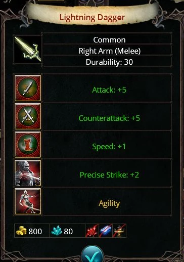 Lightning Dagger | Eador Masters of the Broken World Wiki | Fandom