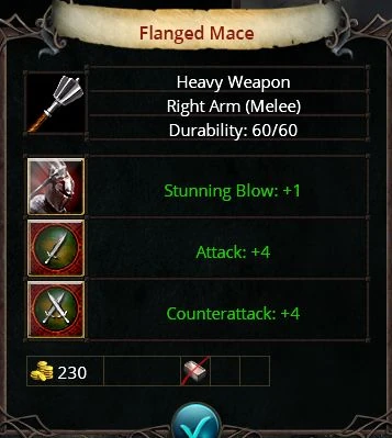 Flanged Mace | Eador Masters of the Broken World Wiki | Fandom