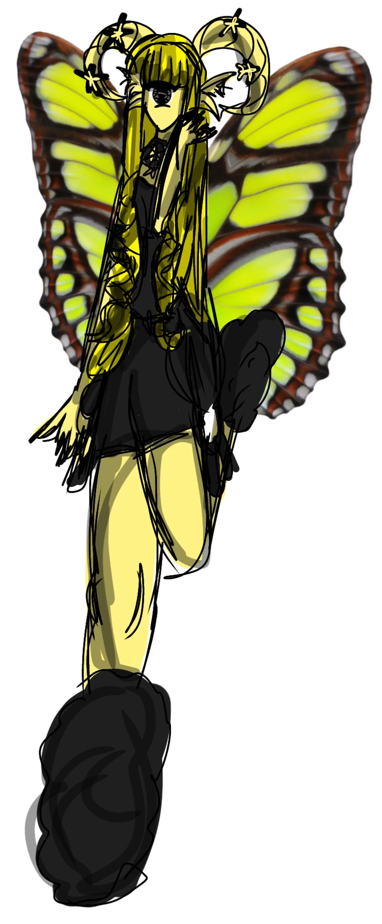 Sketch of one of my OCs again 🦋 | Fandom