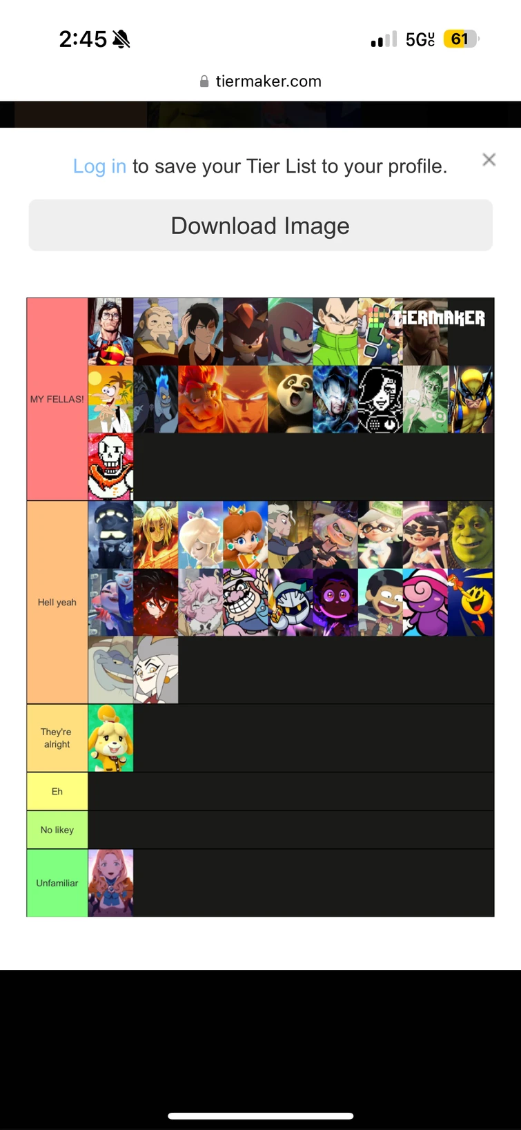 Splat's Favorite Characters Tier List | Fandom