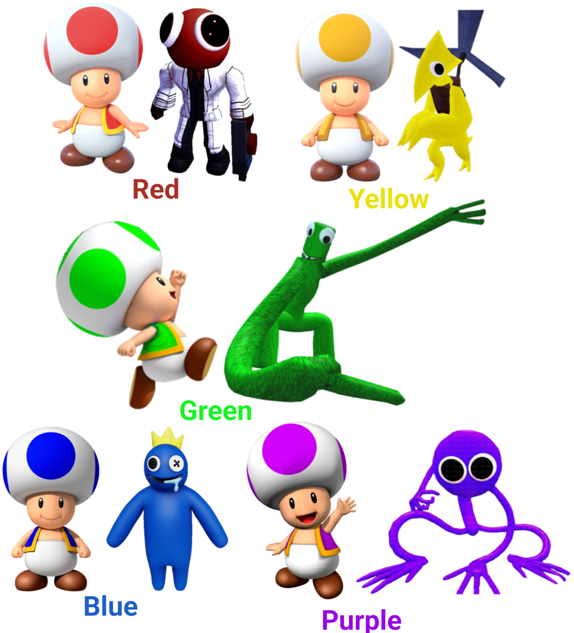 Colors of Toads (Super Mario) | Fandom