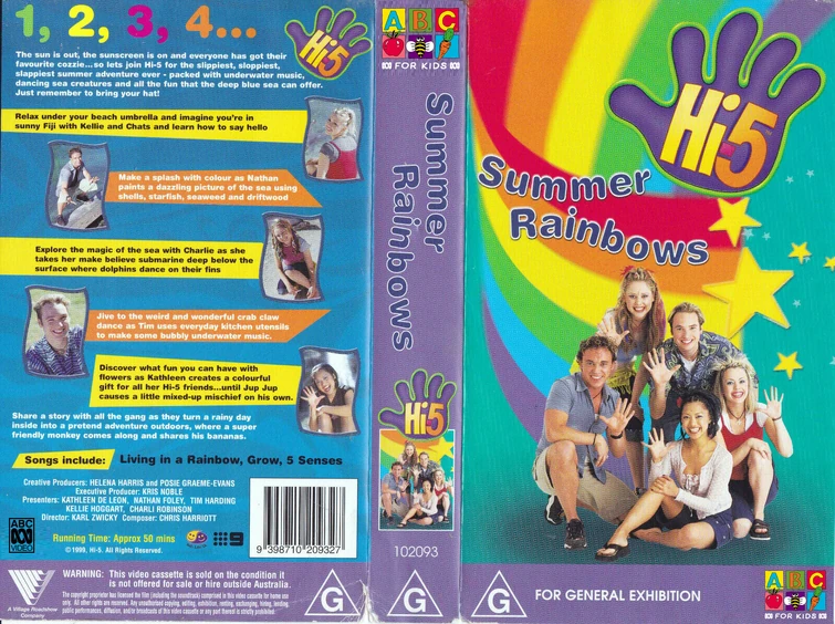 Hi-5 Summer Rainbows VHS ABC Version | Fandom
