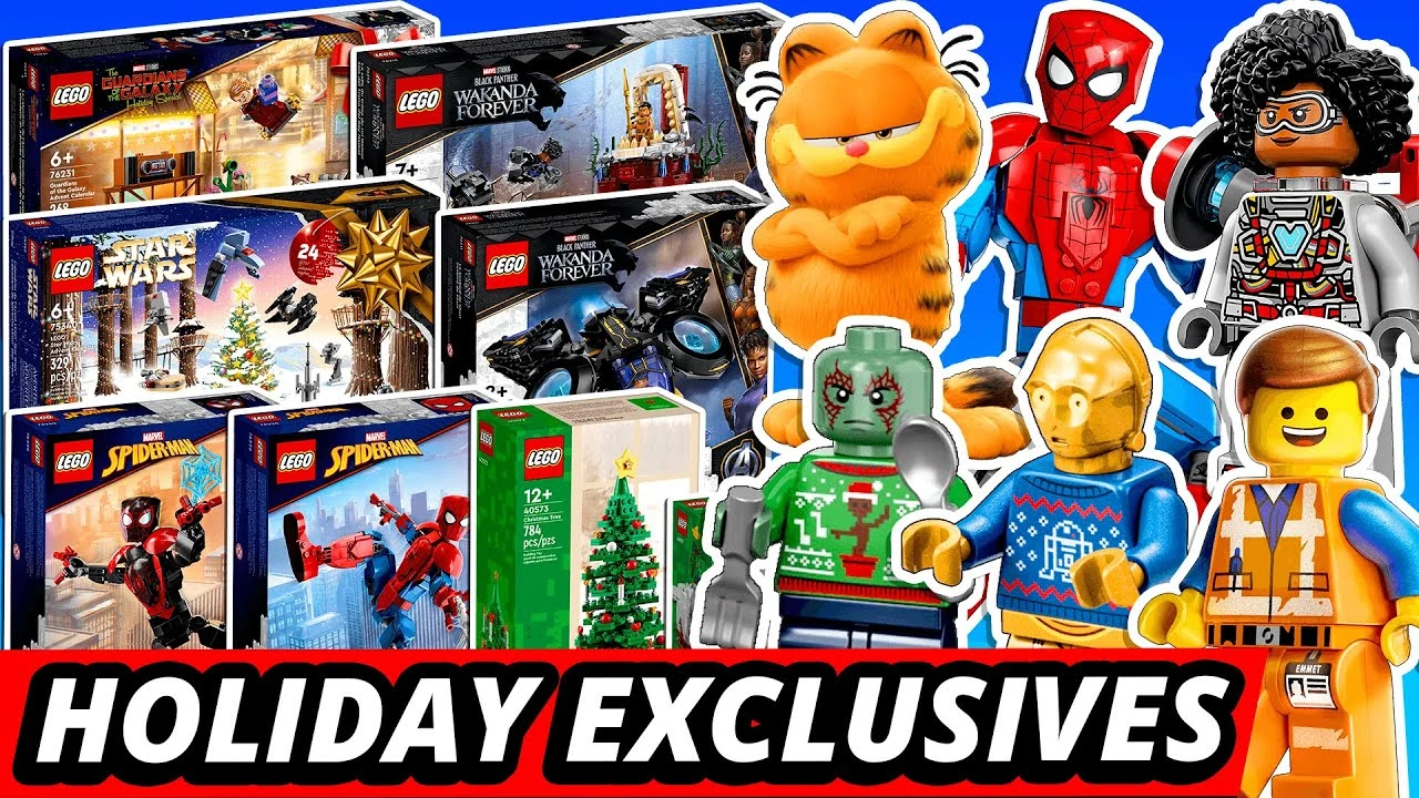 LEGO NEWS! Holiday Exclusives! NEW LEGO Movie! Garfield?! Spider-Man ...