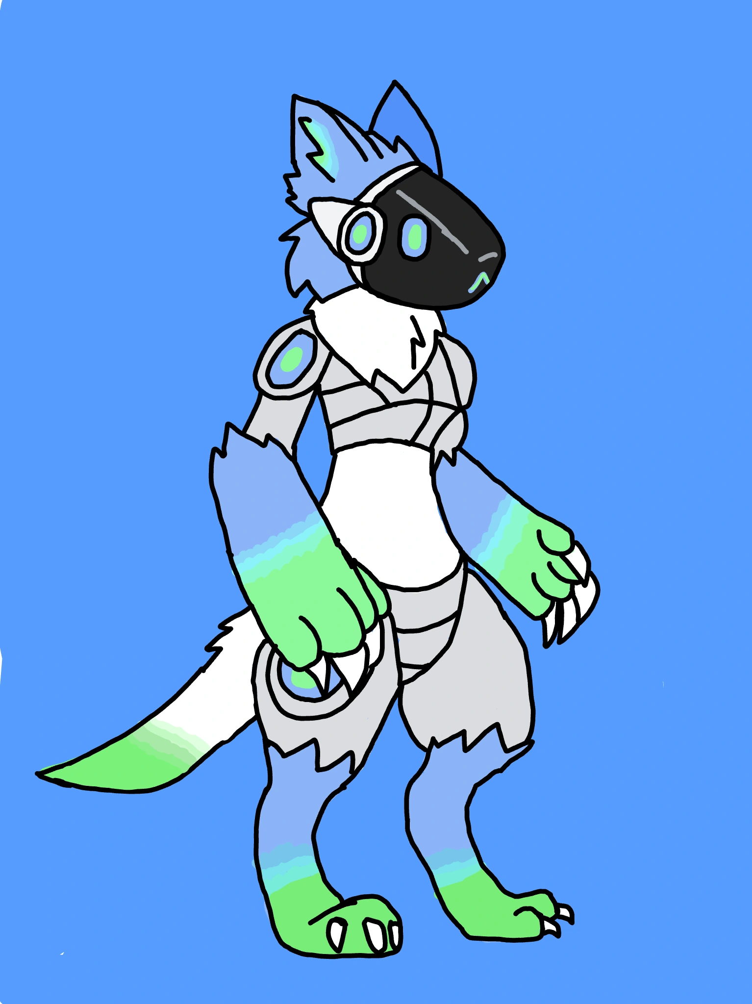 I made a protogen OC and need a name for them. (other types of ...