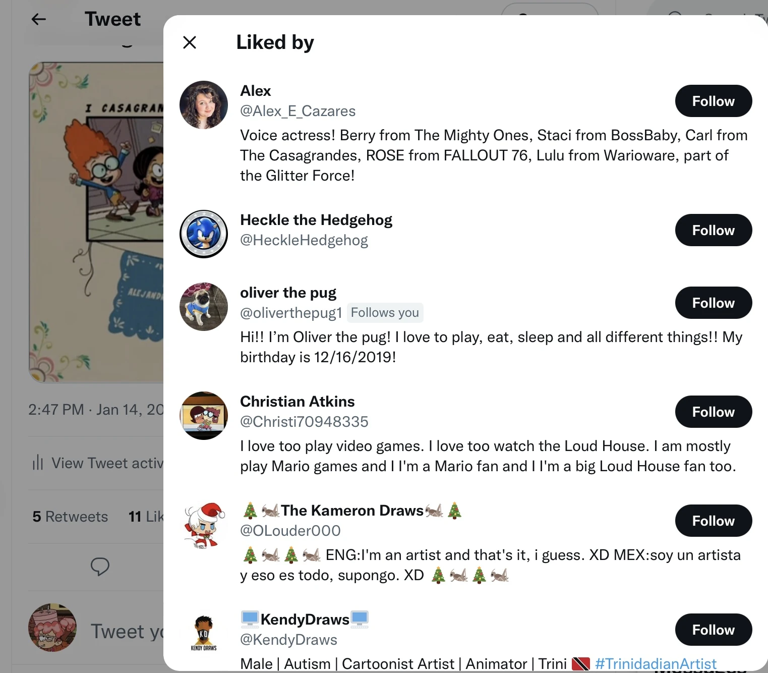 Alex Cazares, Carls voice actor liked my post! | Fandom