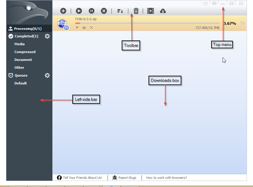 User Interface | EagleGet Wiki | Fandom