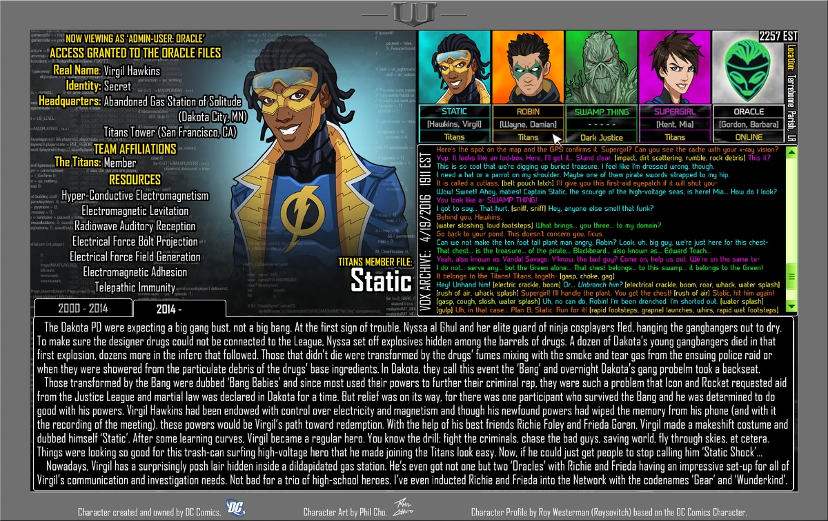 Oracle Files: Virgil Hawkins 2 | Earth-27 Wiki | Fandom