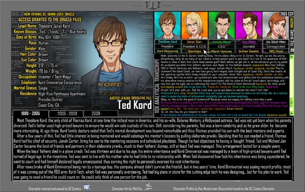 Oracle Files: Ted Kord | Earth-27 Wiki | Fandom