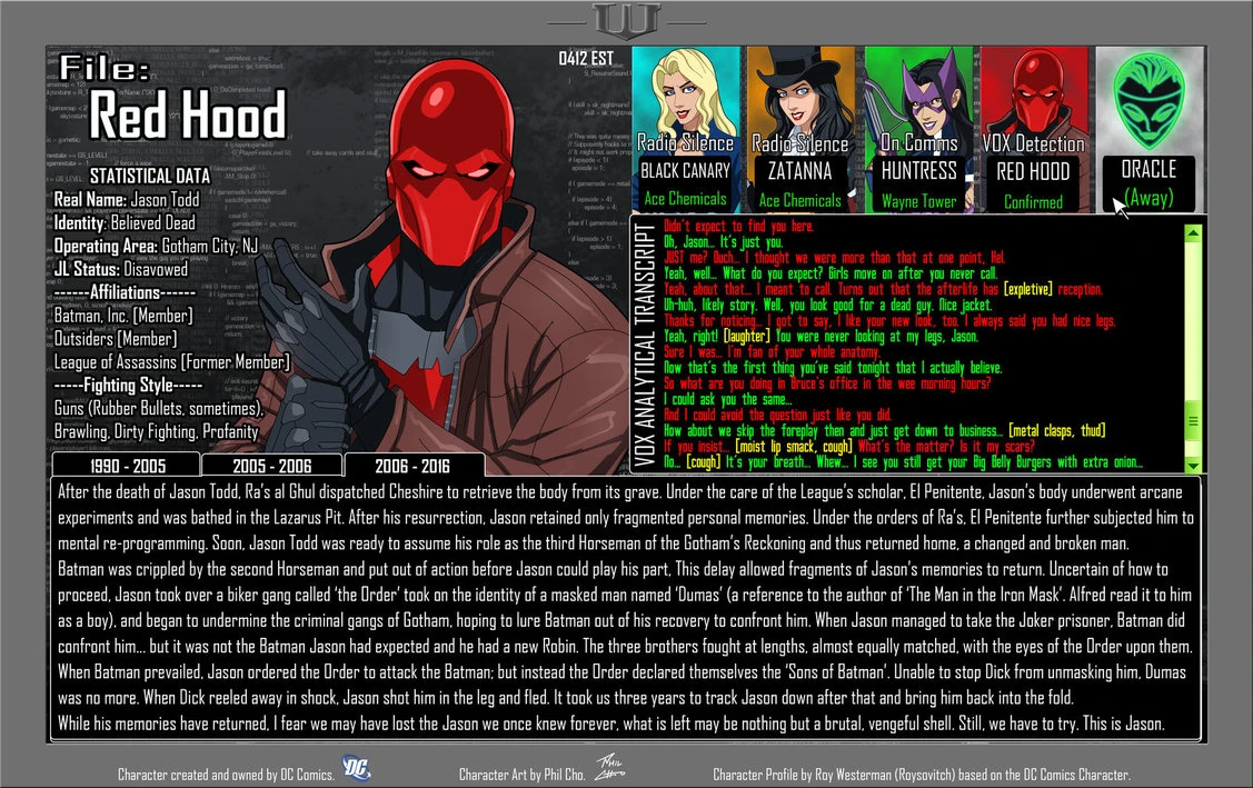 Oracle Files: Jason Todd 3 | Earth-27 Wiki | Fandom