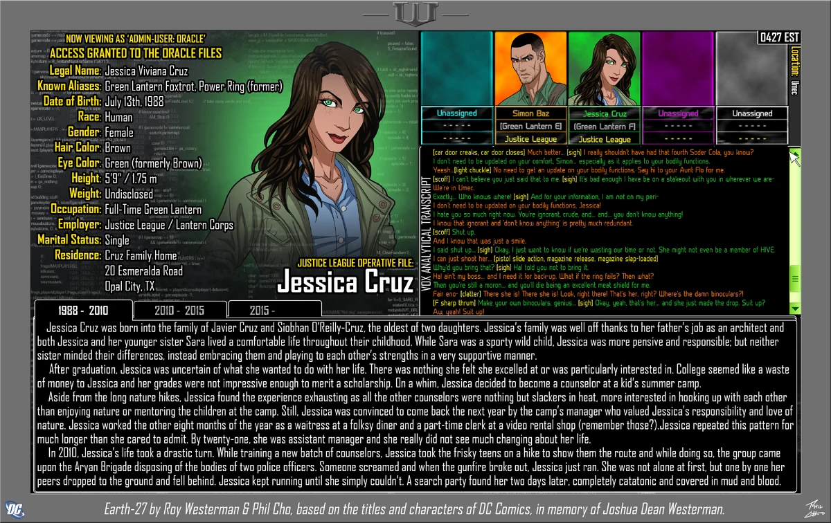 Oracle Files: Jessica Cruz 1 | Earth-27 Wiki | Fandom
