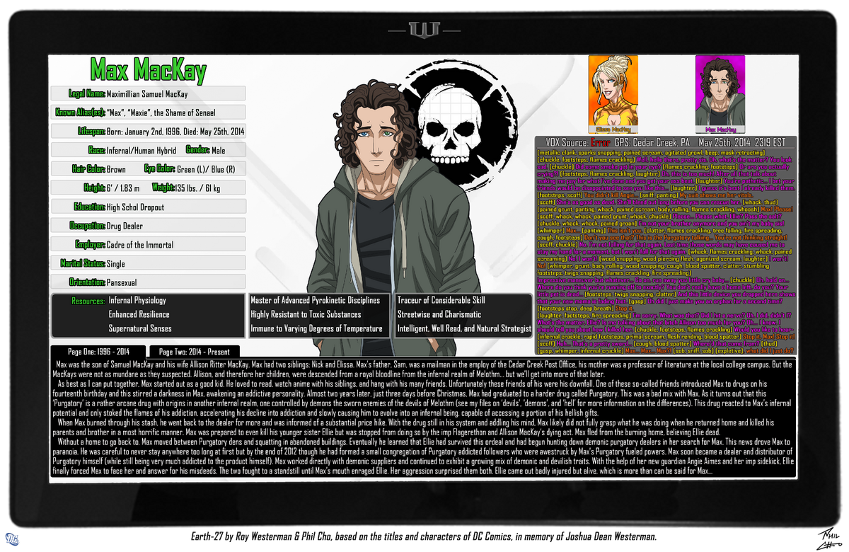 Oracle Files Max Mackay Earth 27 Wiki Fandom