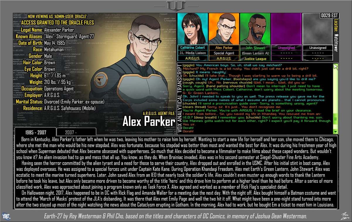 Oracle Files: Alex Parker 1 | Earth-27 Wiki | Fandom