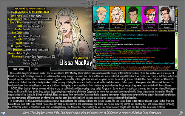 Oracle Files Elissa Mackay 1 Earth 27 Wiki Fandom