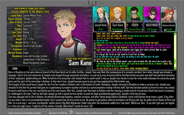 Oracle Files: Sam Kane | Earth-27 Wiki | Fandom