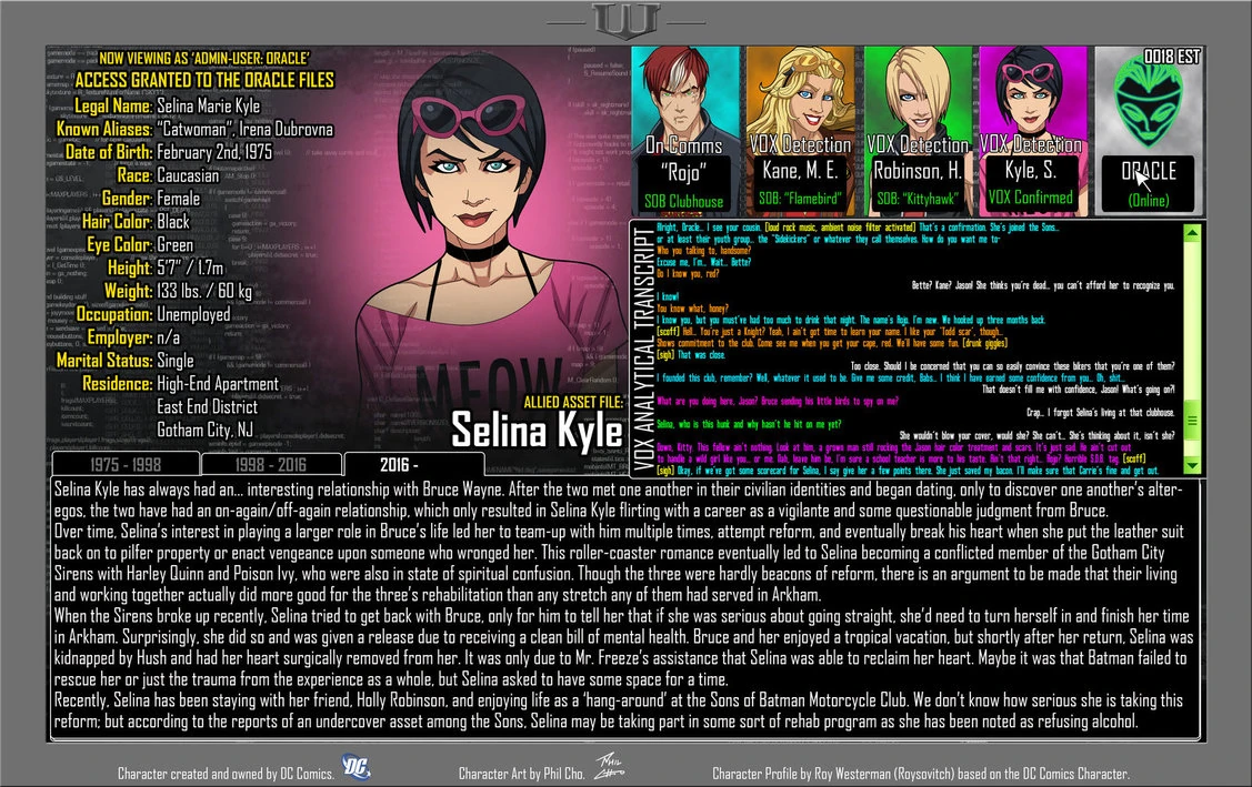 Oracle Files: Selina Kyle 3 | Earth-27 Wiki | Fandom