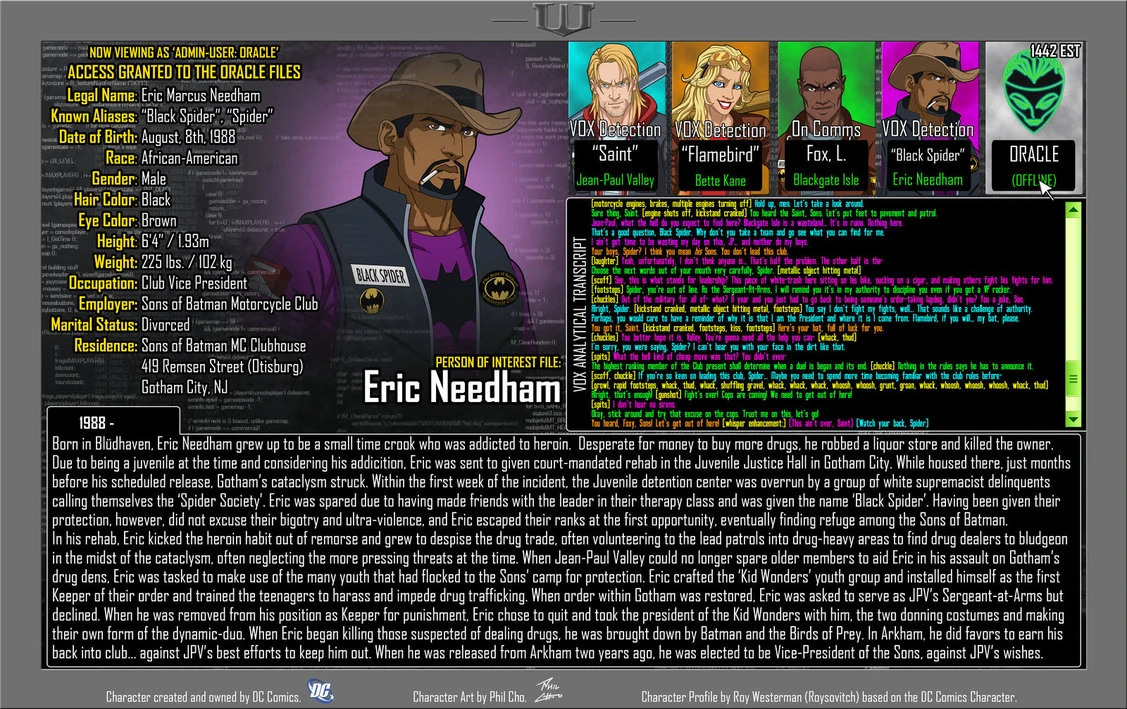 Oracle Files: Eric Needham | Earth-27 Wiki | Fandom