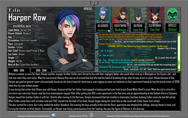 Oracle Files: Harper Row 1 | Earth-27 Wiki | Fandom