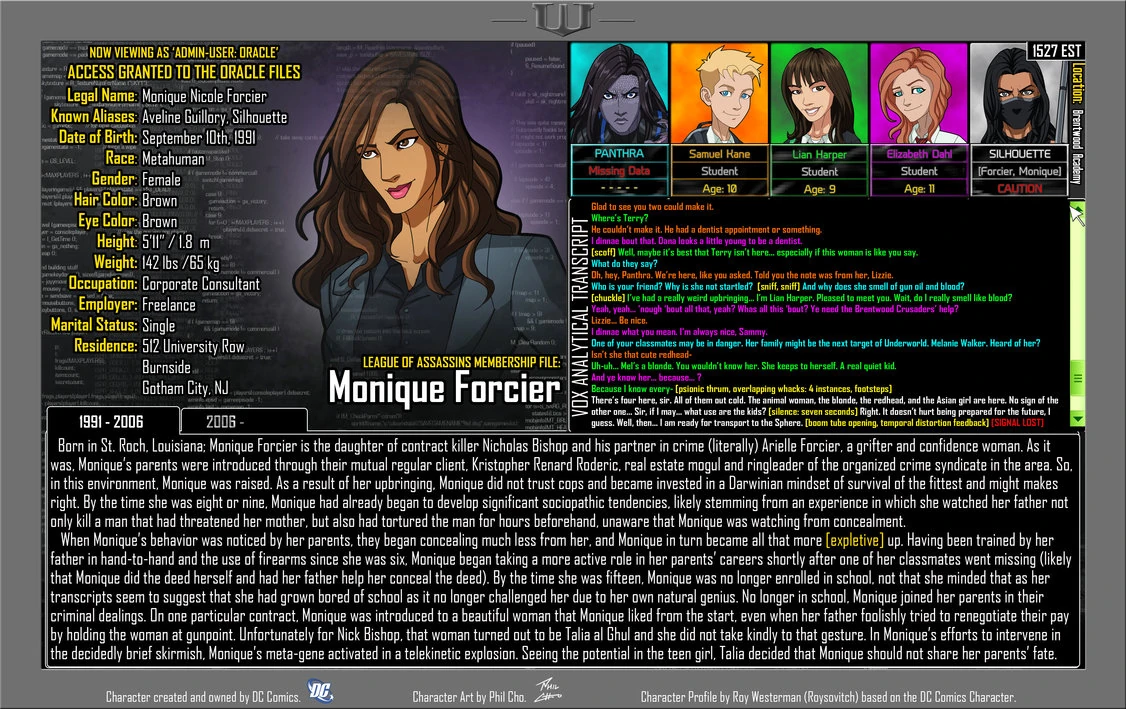Oracle Files: Monique Forcier 1 | Earth-27 Wiki | Fandom
