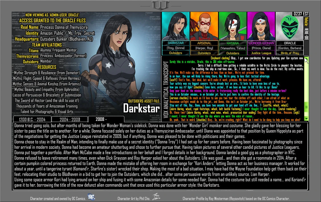 Oracle Files: Donna Troy 3 | Earth-27 Wiki | Fandom