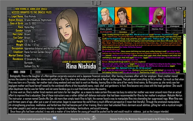 Oracle Files: Rina Nishida 1 | Earth-27 Wiki | Fandom