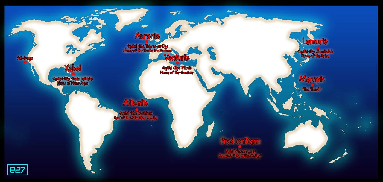 Atlantis Atlantis Rift Fantasy Map