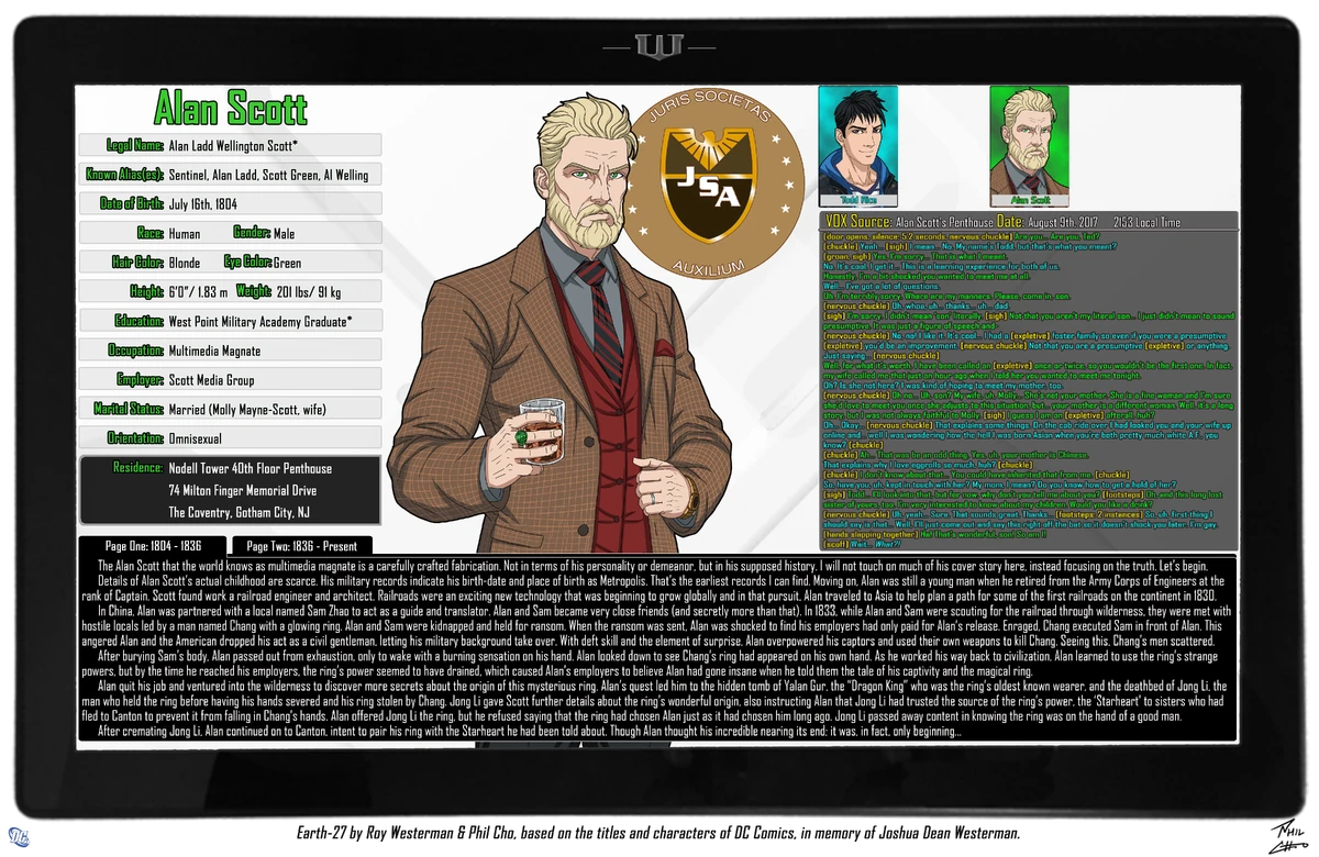 Oracle Files: Alan Scott 1 | Earth-27 Wiki | Fandom