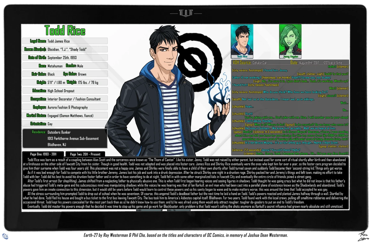 Oracle Files: Todd Rice 1 | Earth-27 Wiki | Fandom