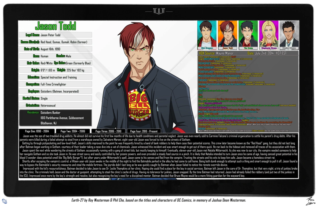 Oracle Files: Jason Todd 1 | Earth-27 Wiki | Fandom