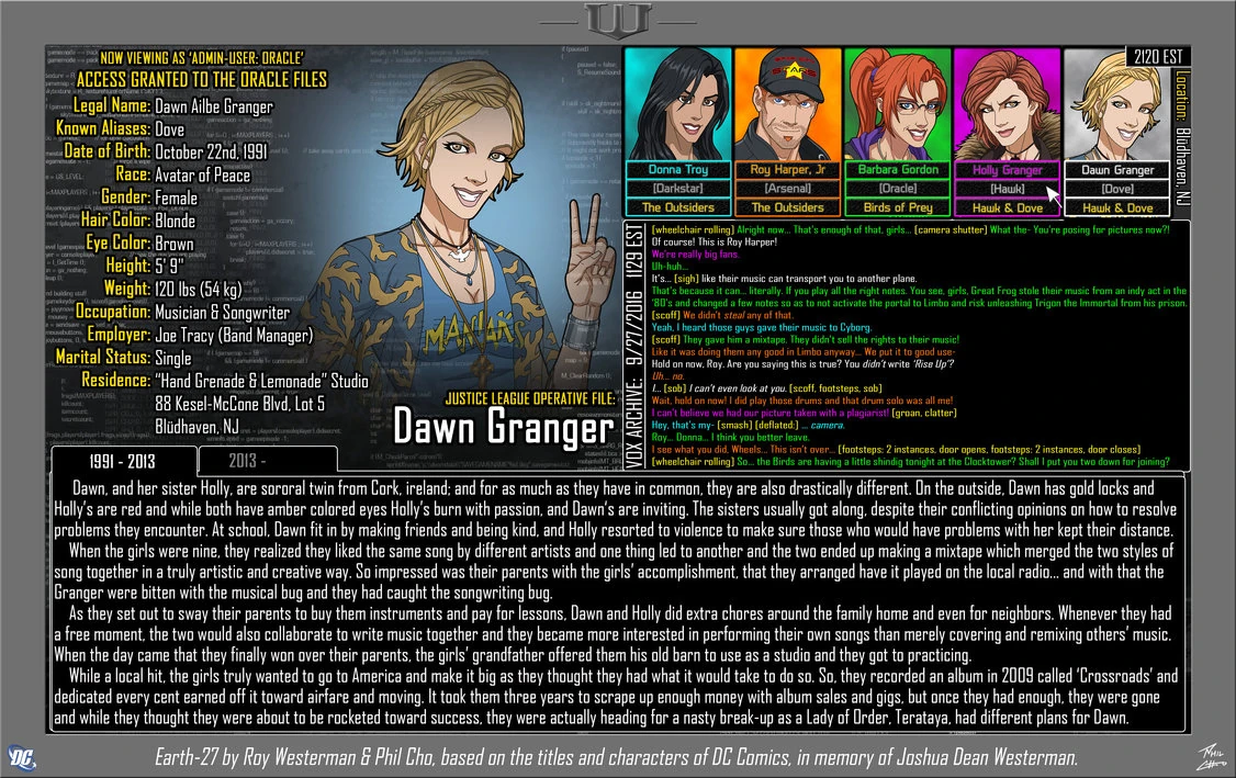 Oracle Files: Dawn Granger 1 | Earth-27 Wiki | Fandom
