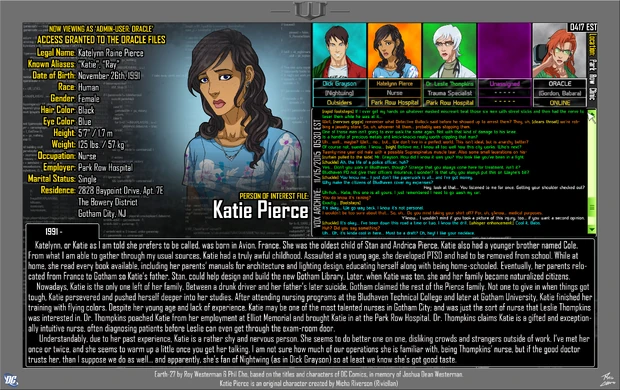 Oracle Files: Katie Pierce 1 | Earth-27 Wiki | Fandom
