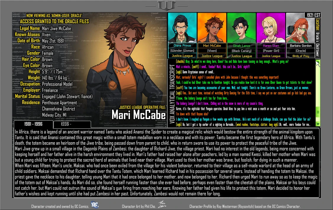 Oracle Files: Mari McCabe 1 | Earth-27 Wiki | Fandom